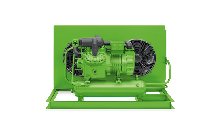 With 2-stage semi-hermetic compressors